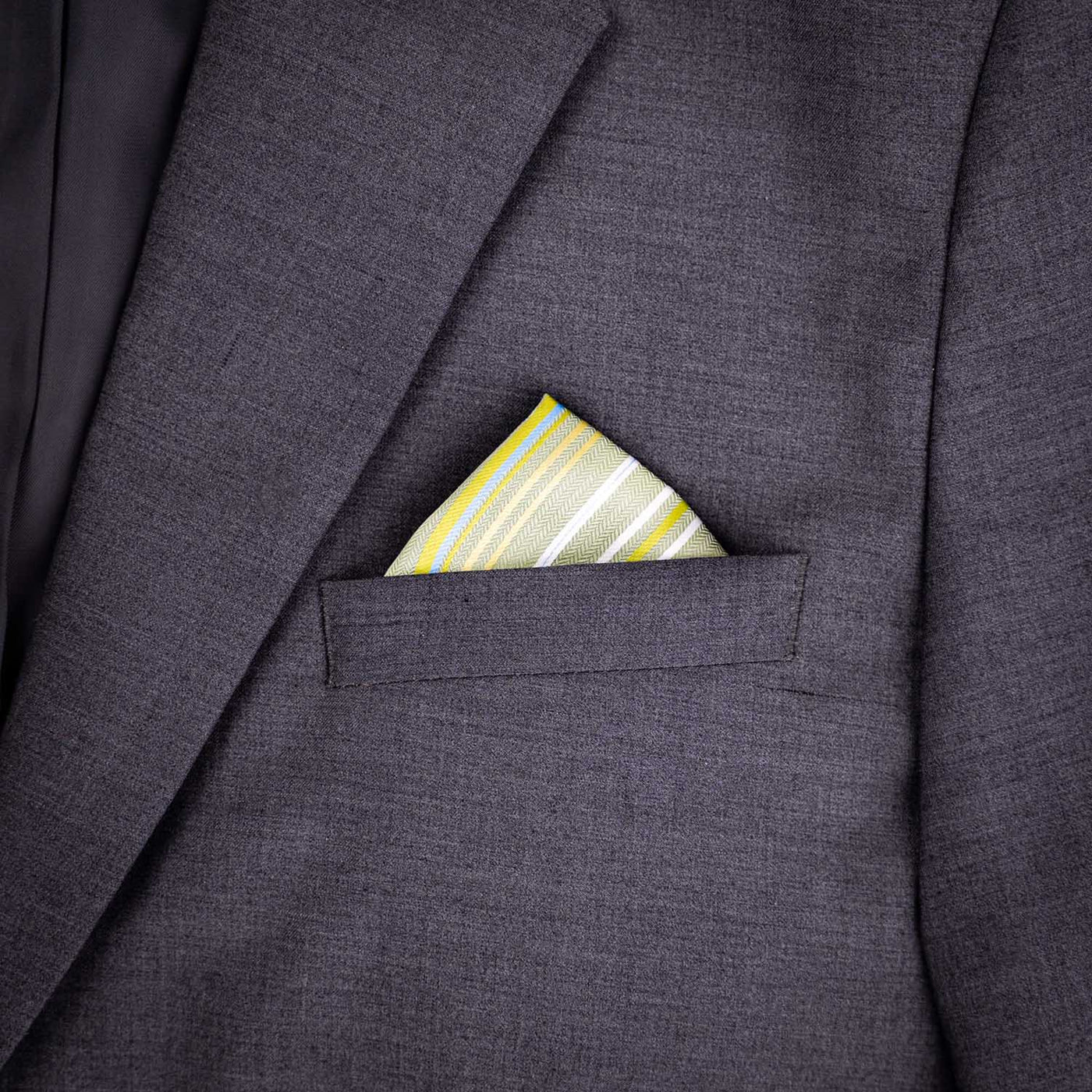 Green Silk Pocket Square - Nimble Made