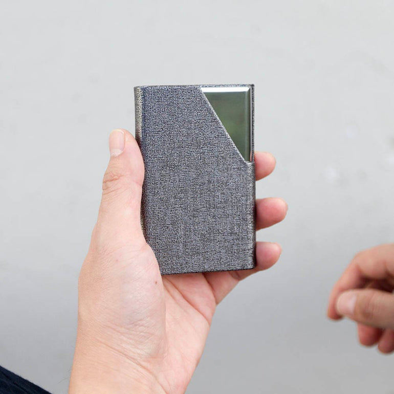 Silver Metallic Card Holder – Nimble Made