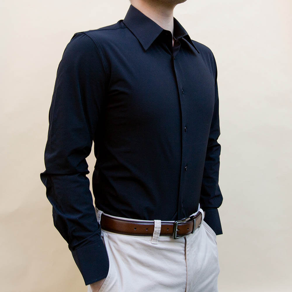 Black Non-Iron Dress Shirt | The Yin – Nimble Made