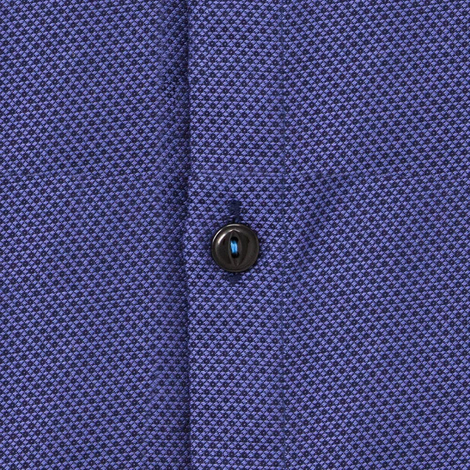 Dark Deep Blue Textured Dress Shirt | The Azure - Nimble Made